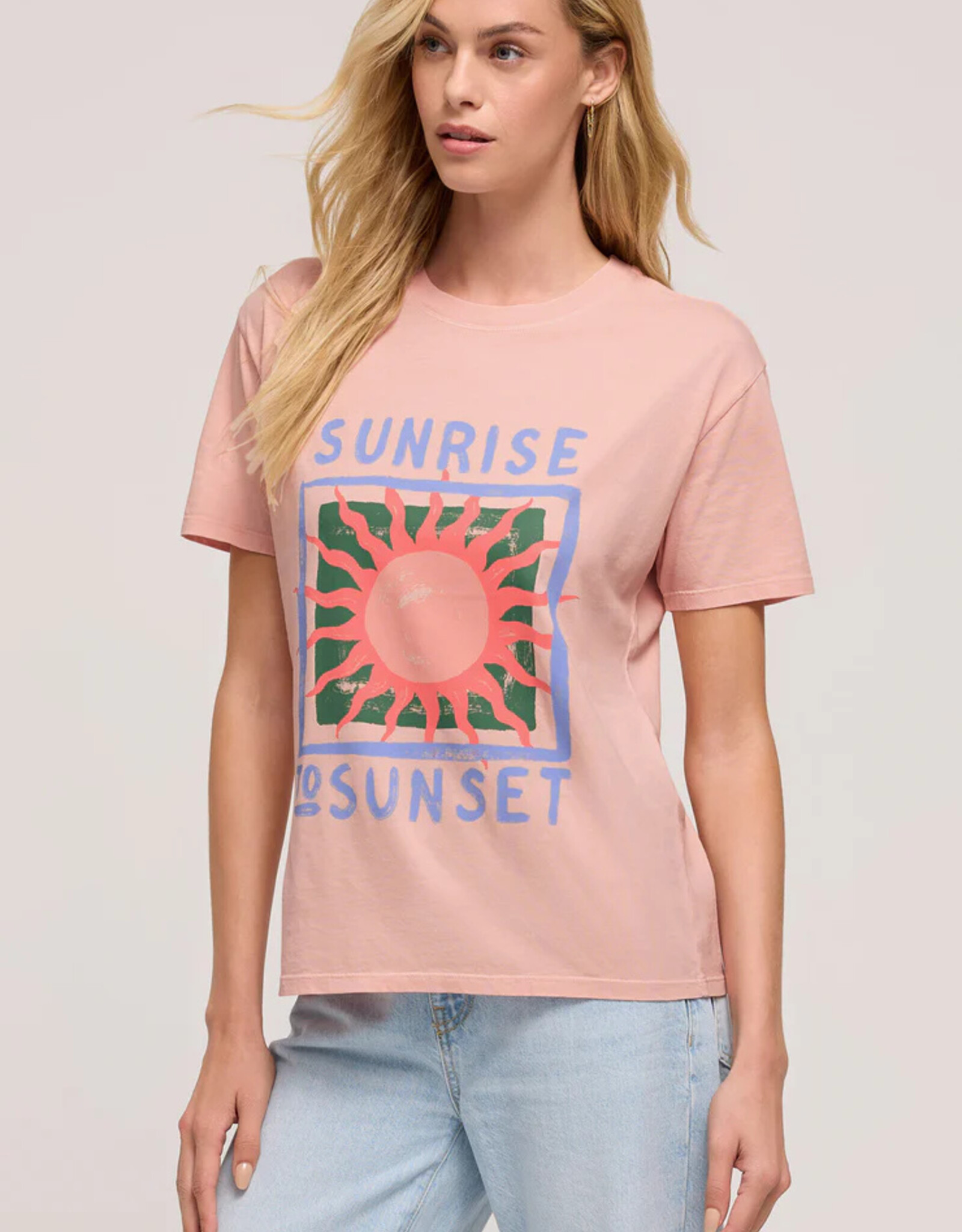 Sunset Boyfriend Tee - Coastal Bliss
