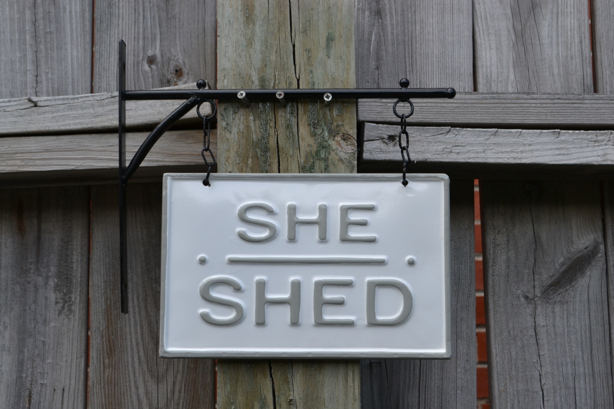 Wall-Mounted She Shed Enamel Sign | Shop Home Decor - The Last Straw