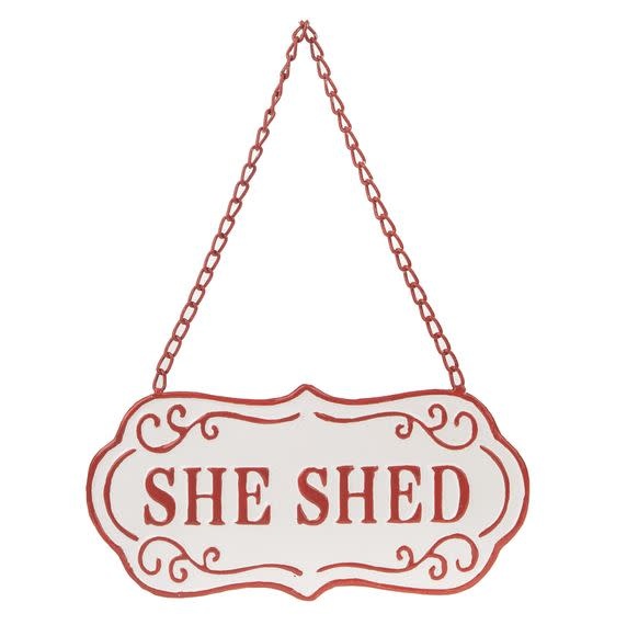 Metal Hanging She Shed Sign I Shop Home Decor I FAST SHIPPING - The ...
