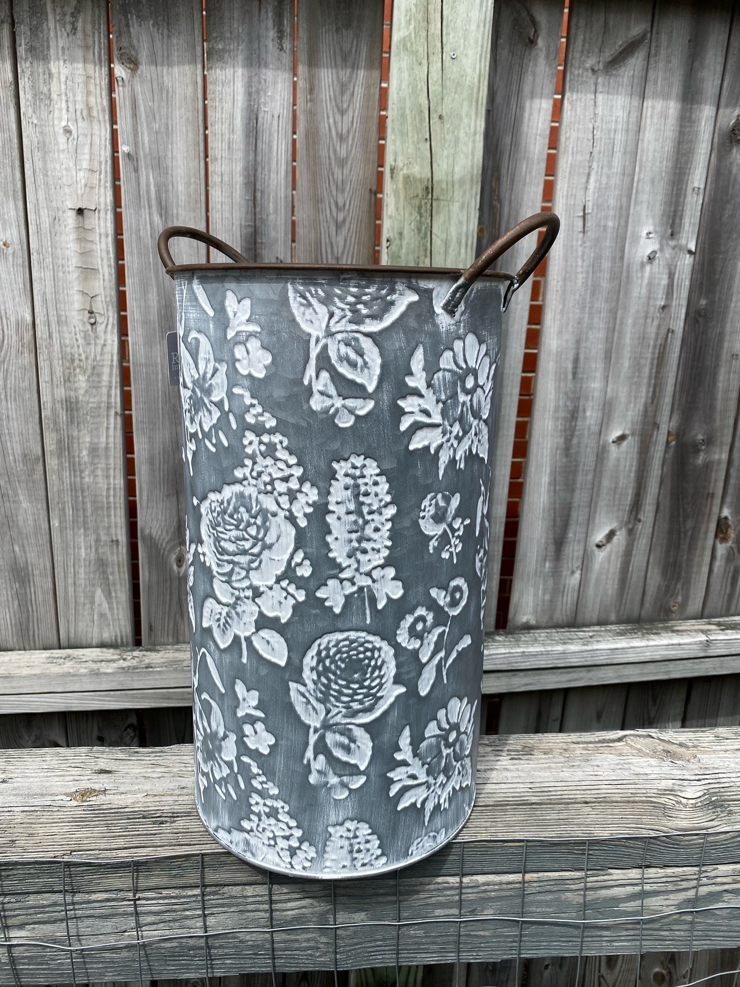 Floral Embossed Handled Container I Shop Home Decor I FAST SHIPPING ...