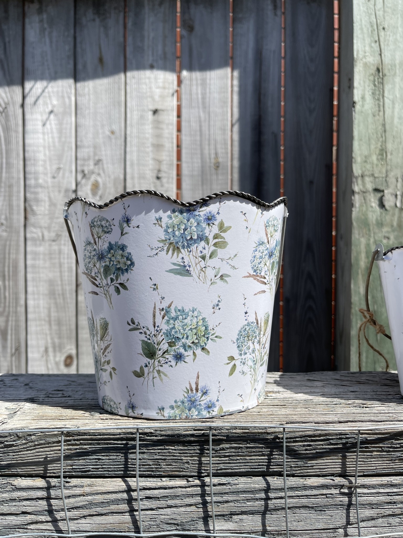 Blue & White Scalloped Pails I Shop Home Decor I FAST SHIPPING - The ...