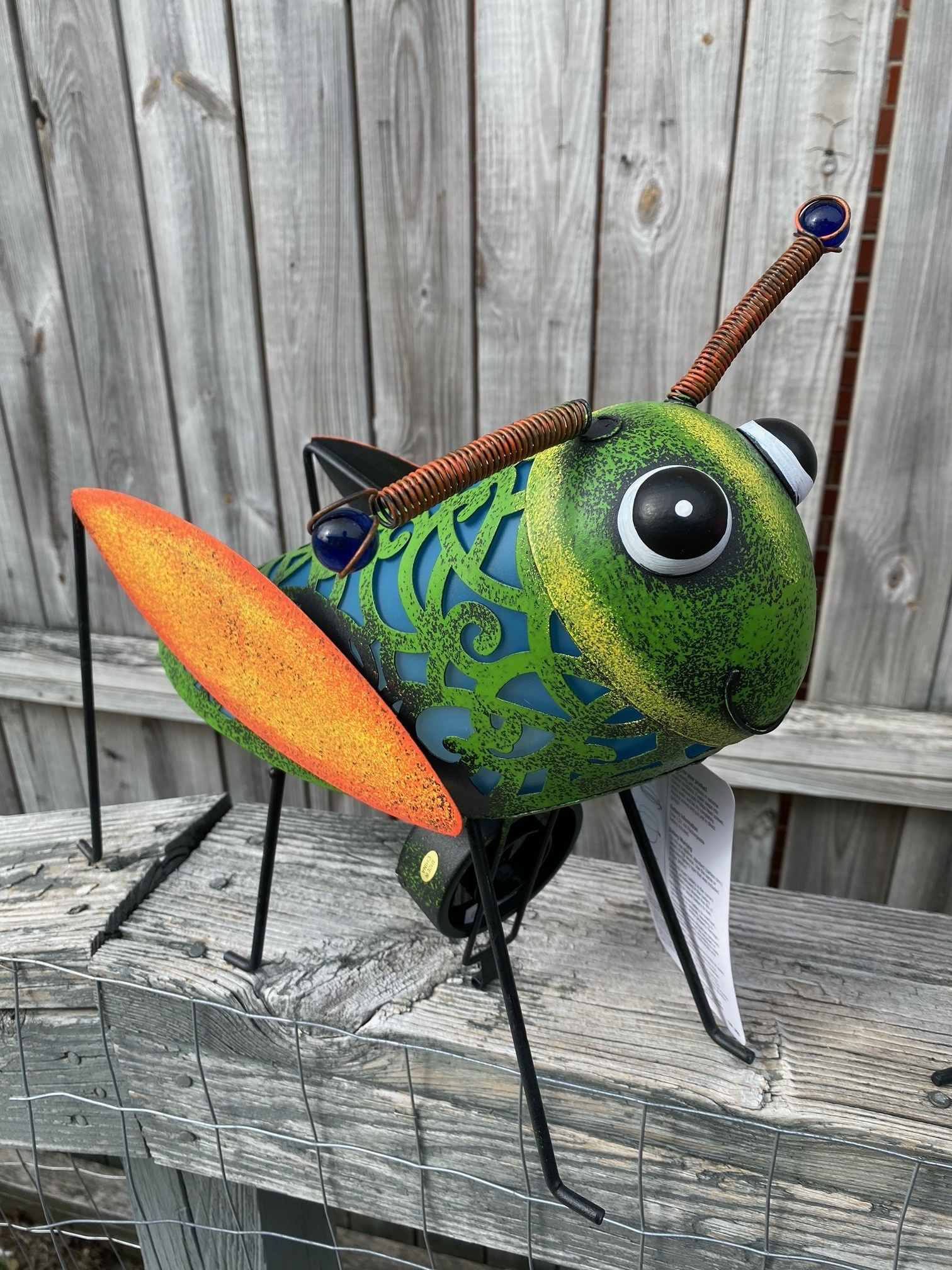 Solar Metal Grasshopper | Spring Decor | Fast Shipping - The Last Straw