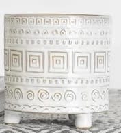 Footed Ceramic Boho Planter | Ceramic Planters and Vases | Shop Now ...