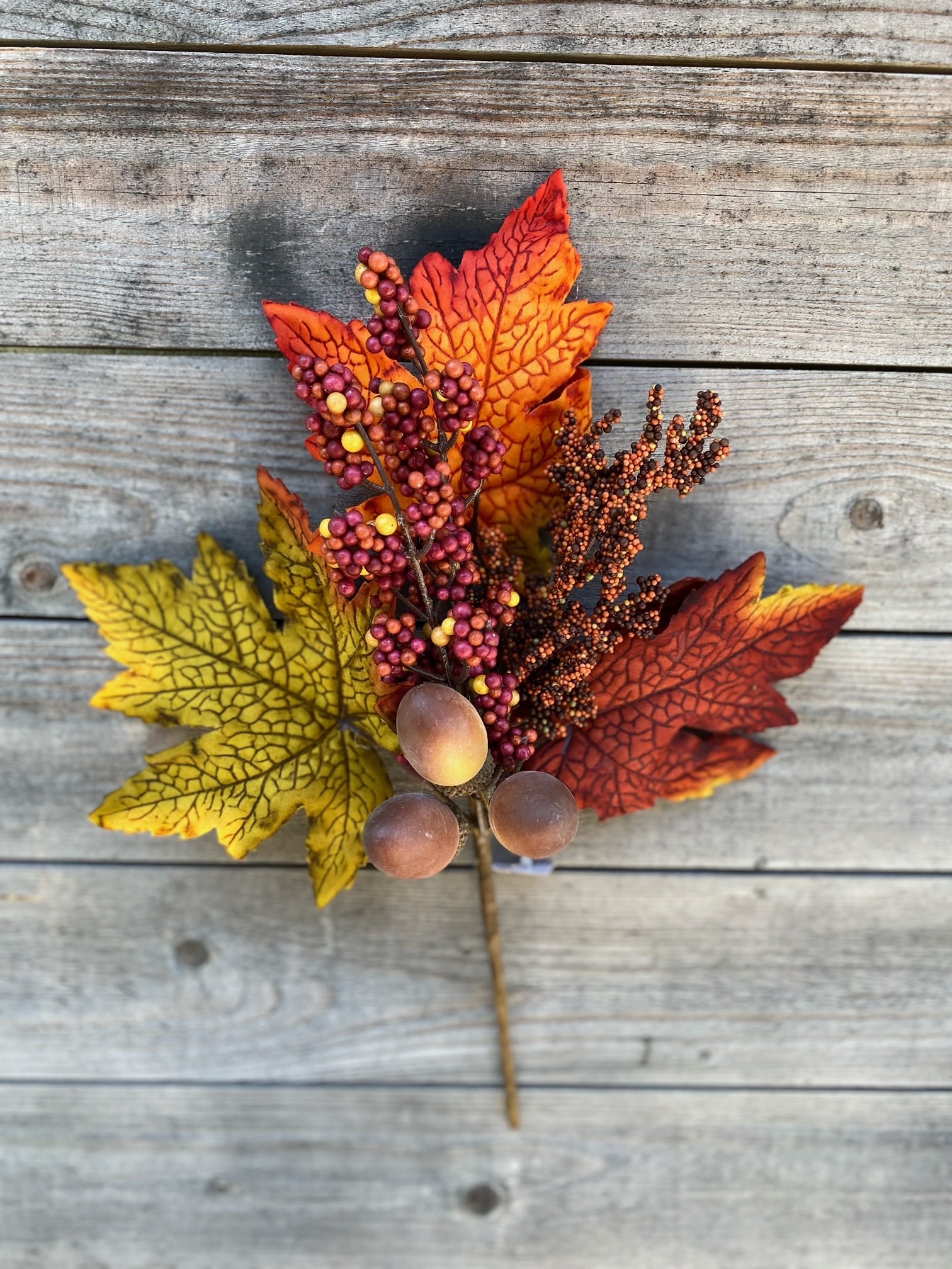 Fall Acorn Leaf Pick | High Quality Fall Decor | Shop Now - The Last Straw