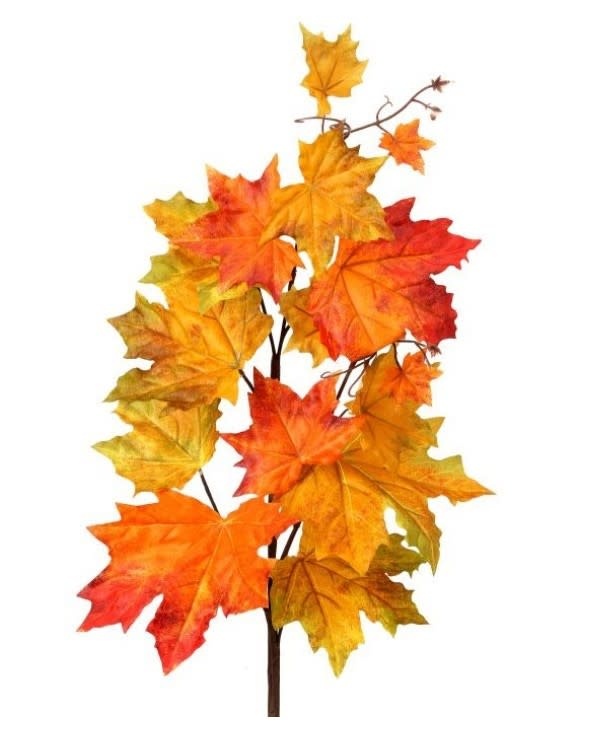 26" Harvest Maple Leaf Spray | Artificial Fall Decor | Fast Shipping ...