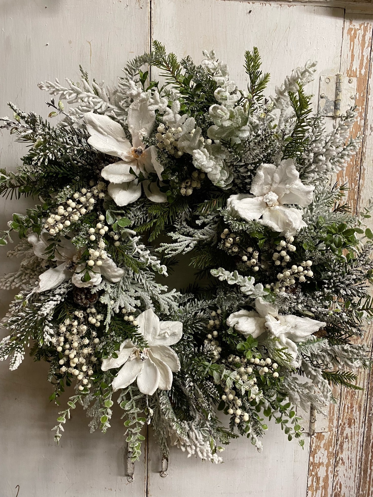 Custom Winter Magnolia Wreath | Christmas Wreaths | Fast Shipping - The ...