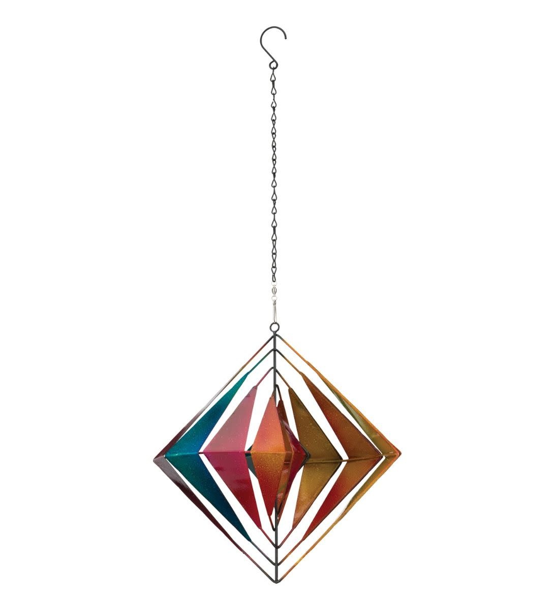 Hanging Illusion Diamond Wind Spinner | Yard Spinners | Fast Shipping ...