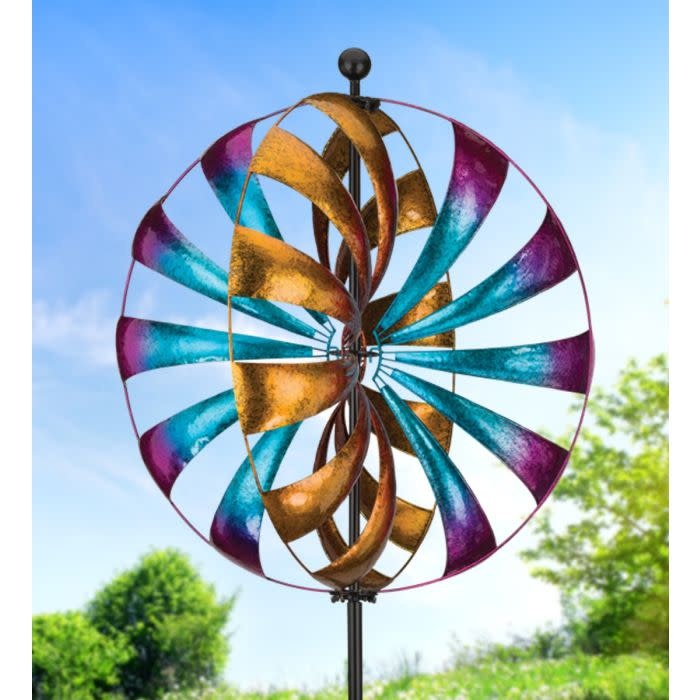 Colorful Orb Wind Spinner | Large Garden Wind Spinners | Fast Shipping ...