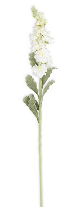 30" White Stock Flower Stem | High Quality Artificial | Fast Shipping ...