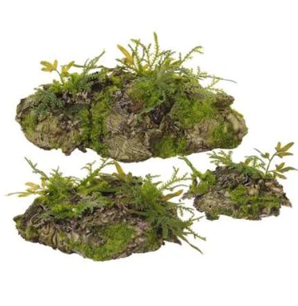 Set of 6 Faux Moss Mounds | Artificial Moss Home Decor - The Last Straw