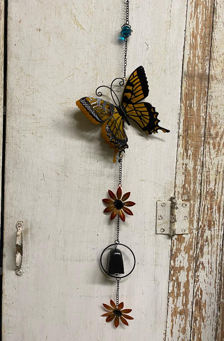 Hanging Butterfly Bell (3-Colors) | Garden Decor | Shop Now - The Last ...
