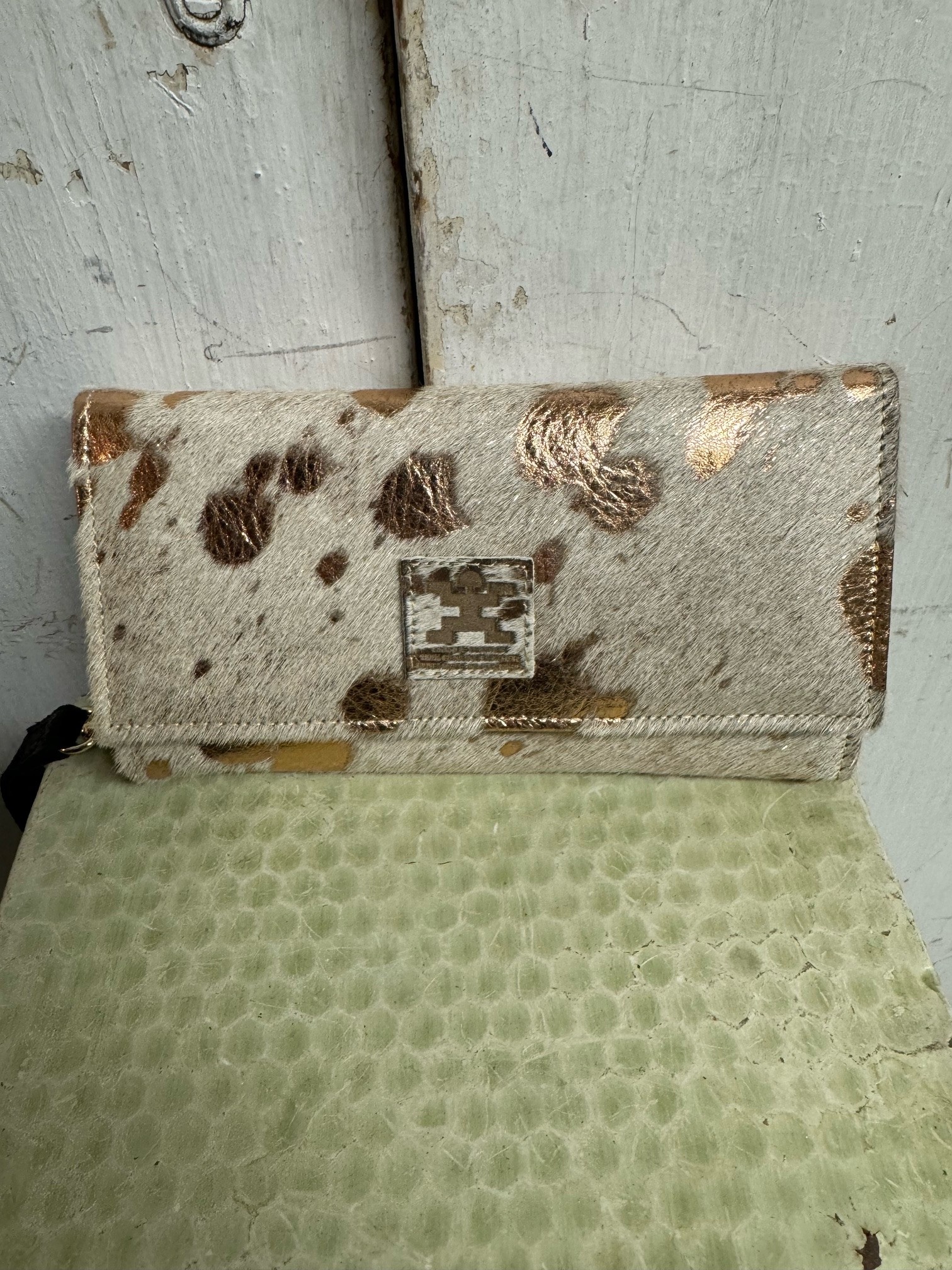 Genuine Cow Hide Leather Fur Wallet by Charlie Leather | Shop Now - The ...