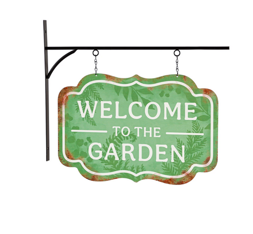 Hanging Outdoor Welcome to the Garden Sign | Garden Decor | Shop Now ...