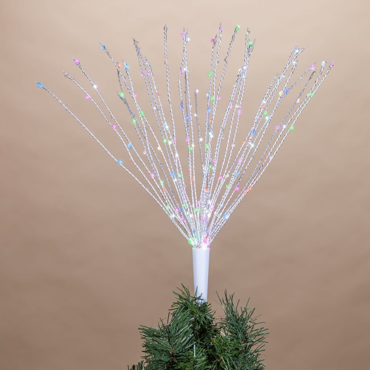 LED Multicolor Starburst Tree Topper | Christmas Tree LED Topper - The ...