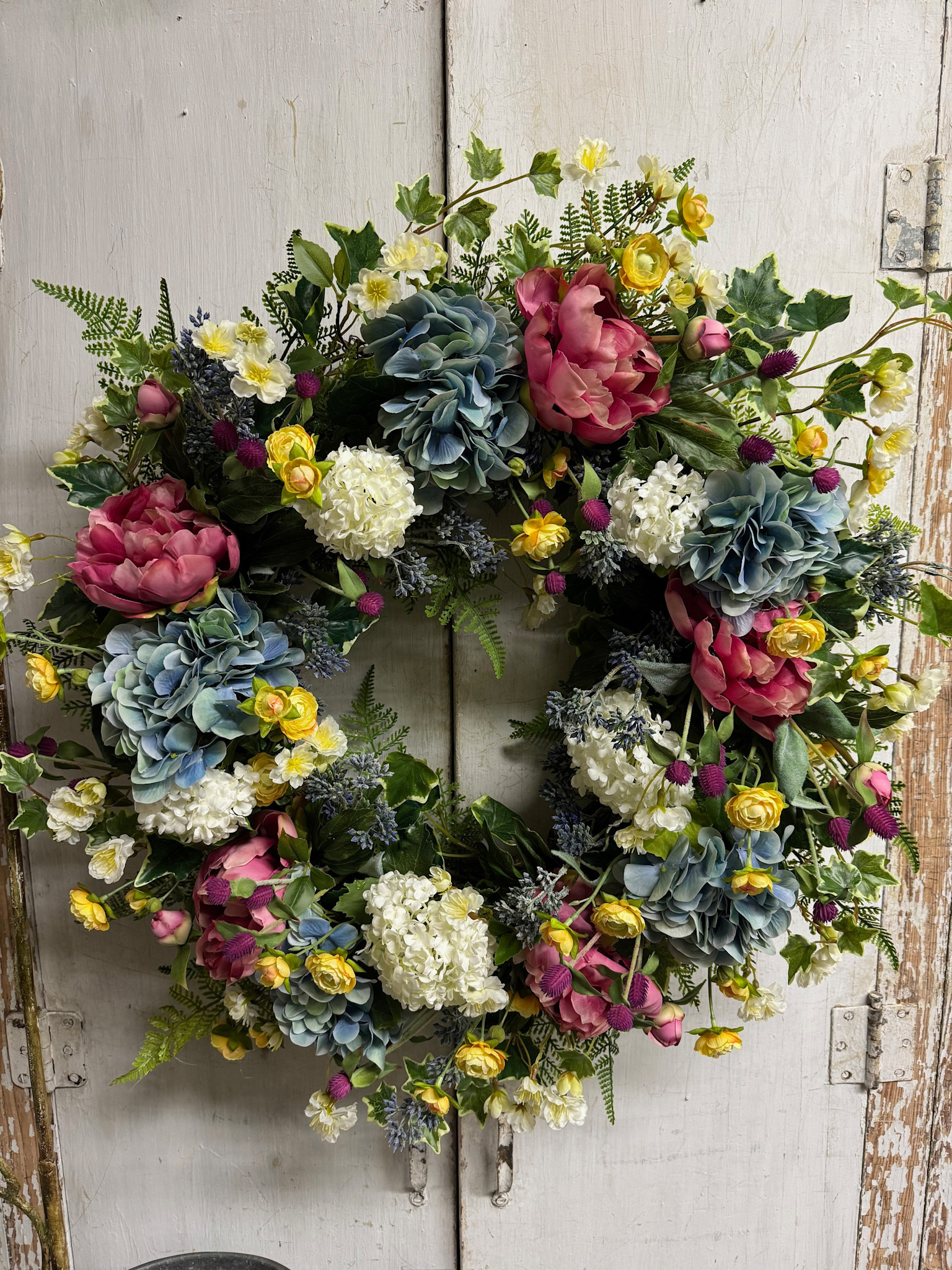 Custom Spring Garden Wreath | High Quality Artificial Wreaths - The ...
