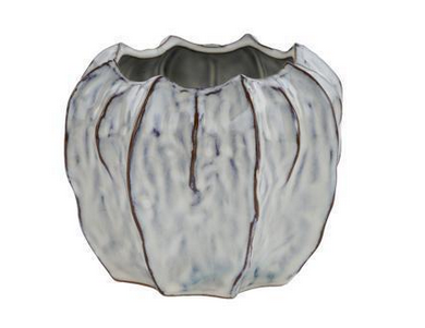 Ivory Ribbed Terra Cotta Container I Home Decor I Shop Now - The Last Straw