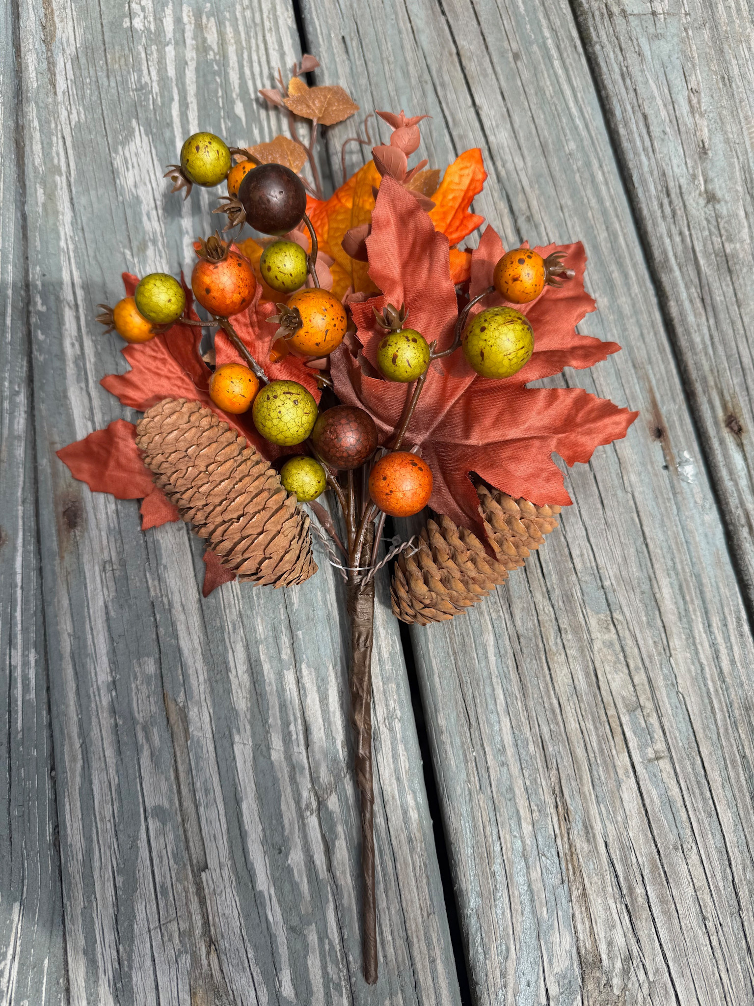 Autumn Maple Leaf Berry Pick I Fall Stems I Shop Now - The Last Straw