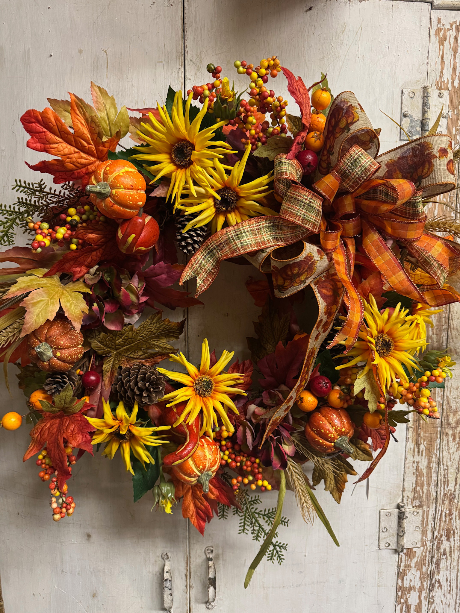 Custom Fall Mountain Wreath | Fall Custom Artificial Fall Wreaths - The ...