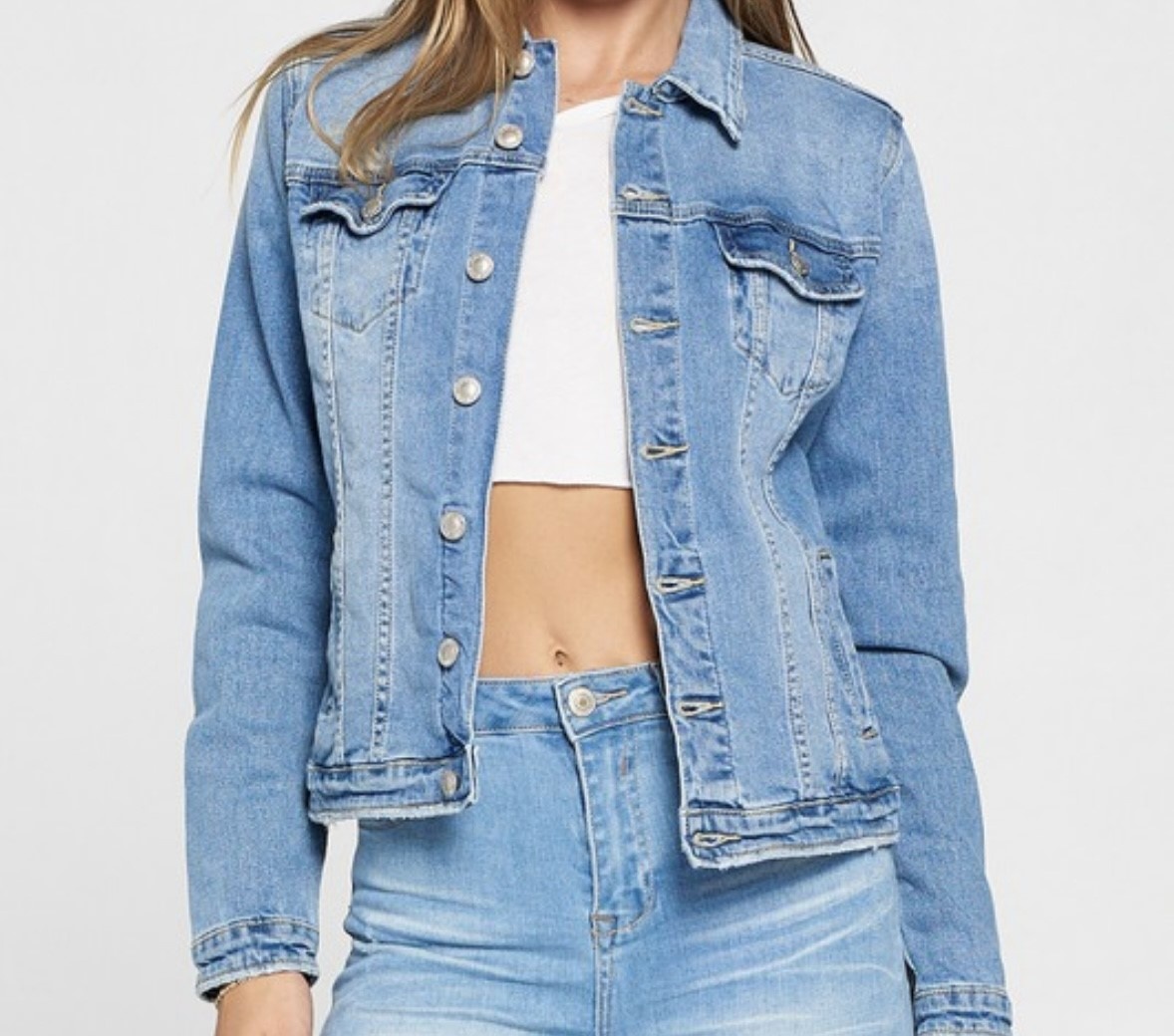 Classic medium wash denim jacket A MUST HAVE! - LA Trends Addict