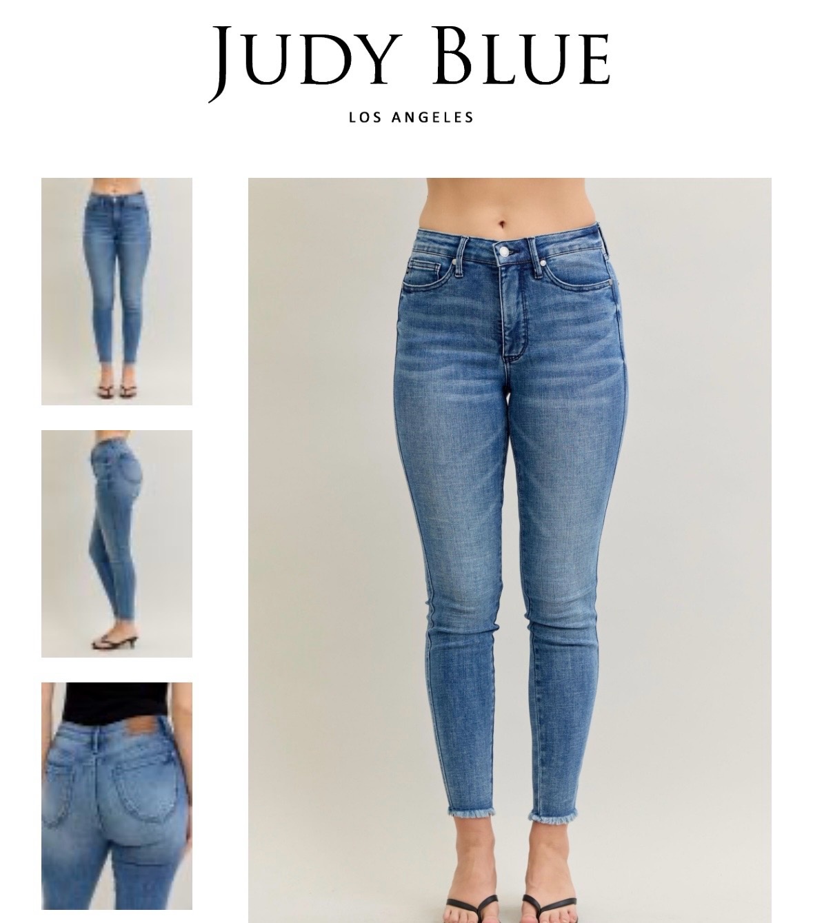 Judy Blue High Waist Skinny Tummy Control Shield Back Pockets 889 - LA ...