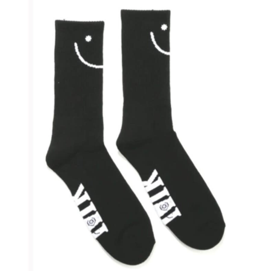 Talk Socks Talk With Your Feet Crew (Black) - Stix SGV