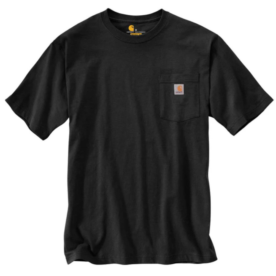 Carhartt Tee K87 Loose Fit Heavyweight Heavyweight Pocket S/S (Black ...