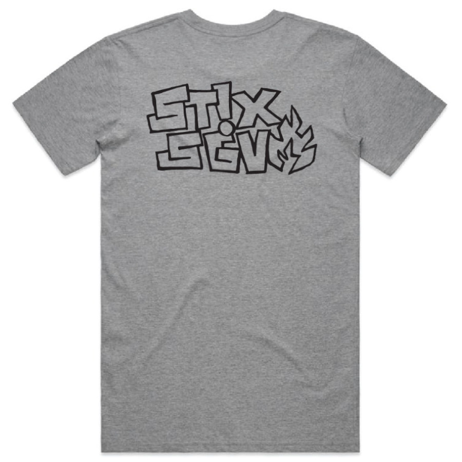Stix SGV Tee Lucero Flame Premium S/S (Athletic Heather/Black) - Stix SGV