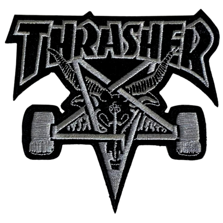 Thrasher Patch Sk8 Goat (Black) - Stix SGV