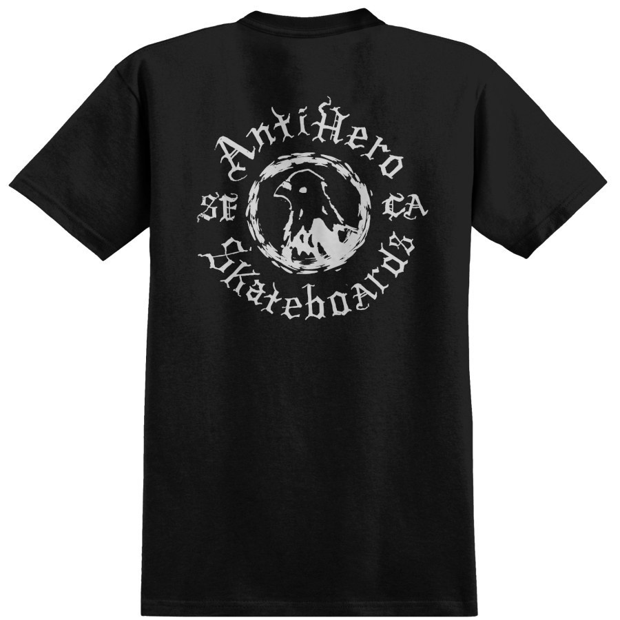 Anti Hero Tee Pigeon Motion Pocket S/S (Black/White) - Stix SGV