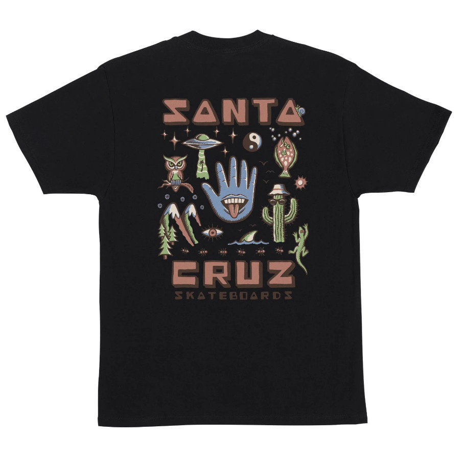 Santa Cruz Tee Tripper Heavyweight S/S (Black) - Stix SGV