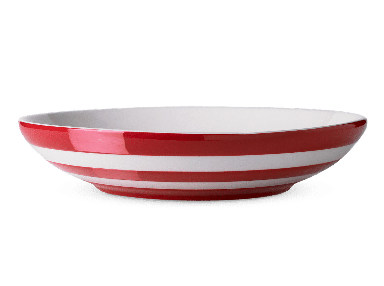 Red Cornishware Pasta Bowl - British Isles
