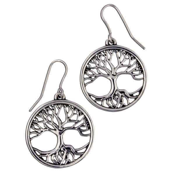 St. Justin Tree of Life Small Drop Earrings - British Isles