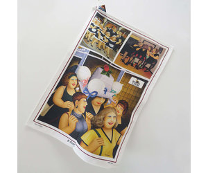 Beryl Cook - Girls' Night Out Tea Towel - British Isles