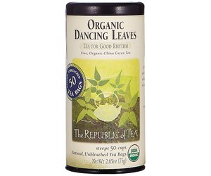 Republic of Tea Organic Dancing Leaves Green Tea, 50s - British Isles