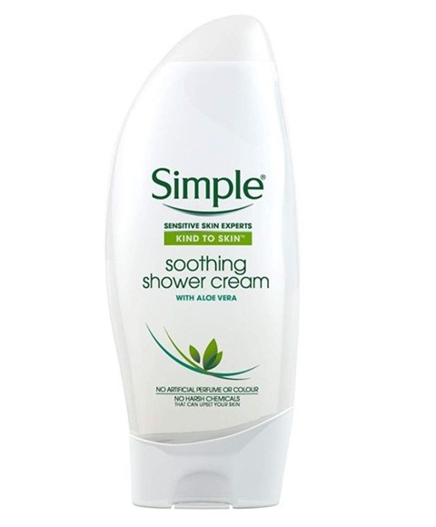Simple Soothing Shower Cream With Aloe Vera - British Isles