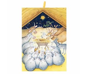Caspari Advent Calendar Nativity with Animals - British Isles