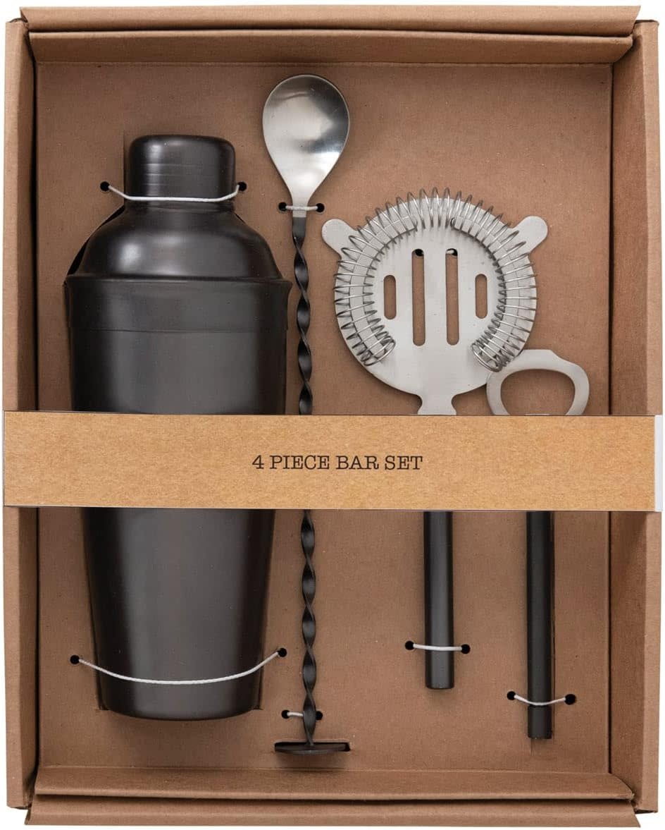 Bloomingville Stainless Steel 4 Piece Bar Set - British Isles