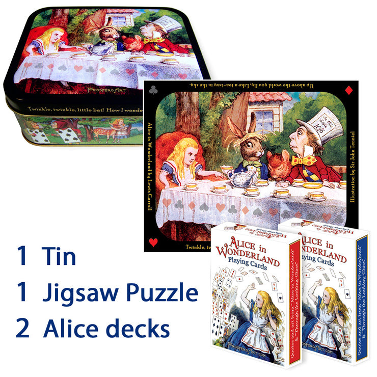 Alice in Wonderland Puzzle in Tin - British Isles