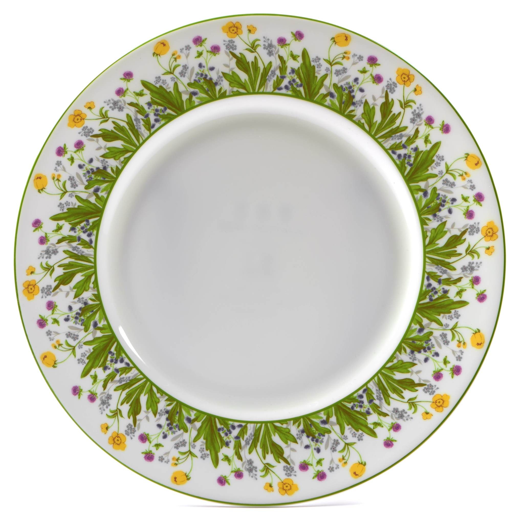 Halcyon Days Highgrove Wildflower 8” Coupe Dessert Plate - British Isles