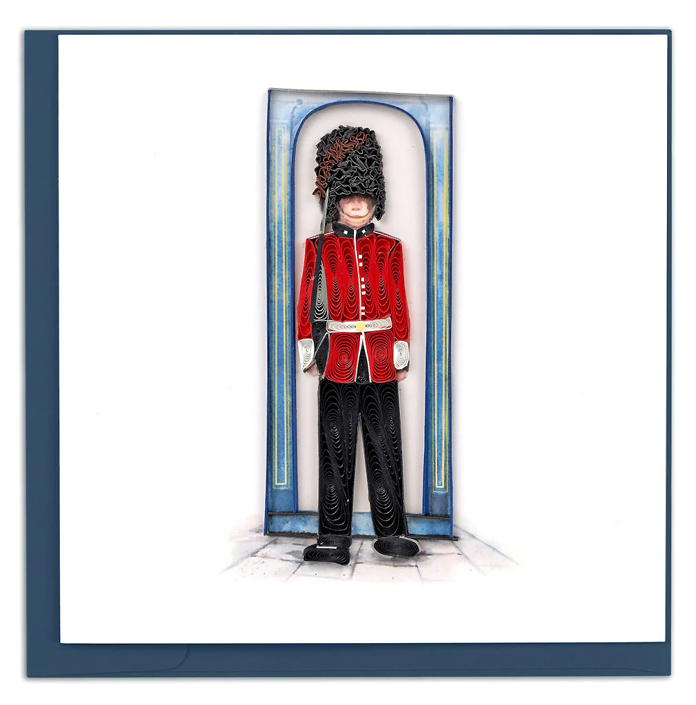 Quilling Cards Royal Guard Quilled Greeting Card - British Isles