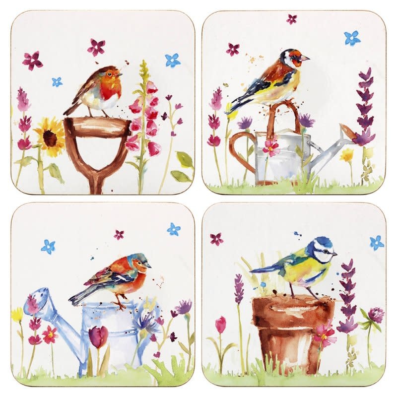 Lesser & Pavey Garden Birds Coasters Set of 4 - British Isles