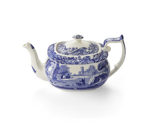 Spode Blue Italian Teapot - British Isles