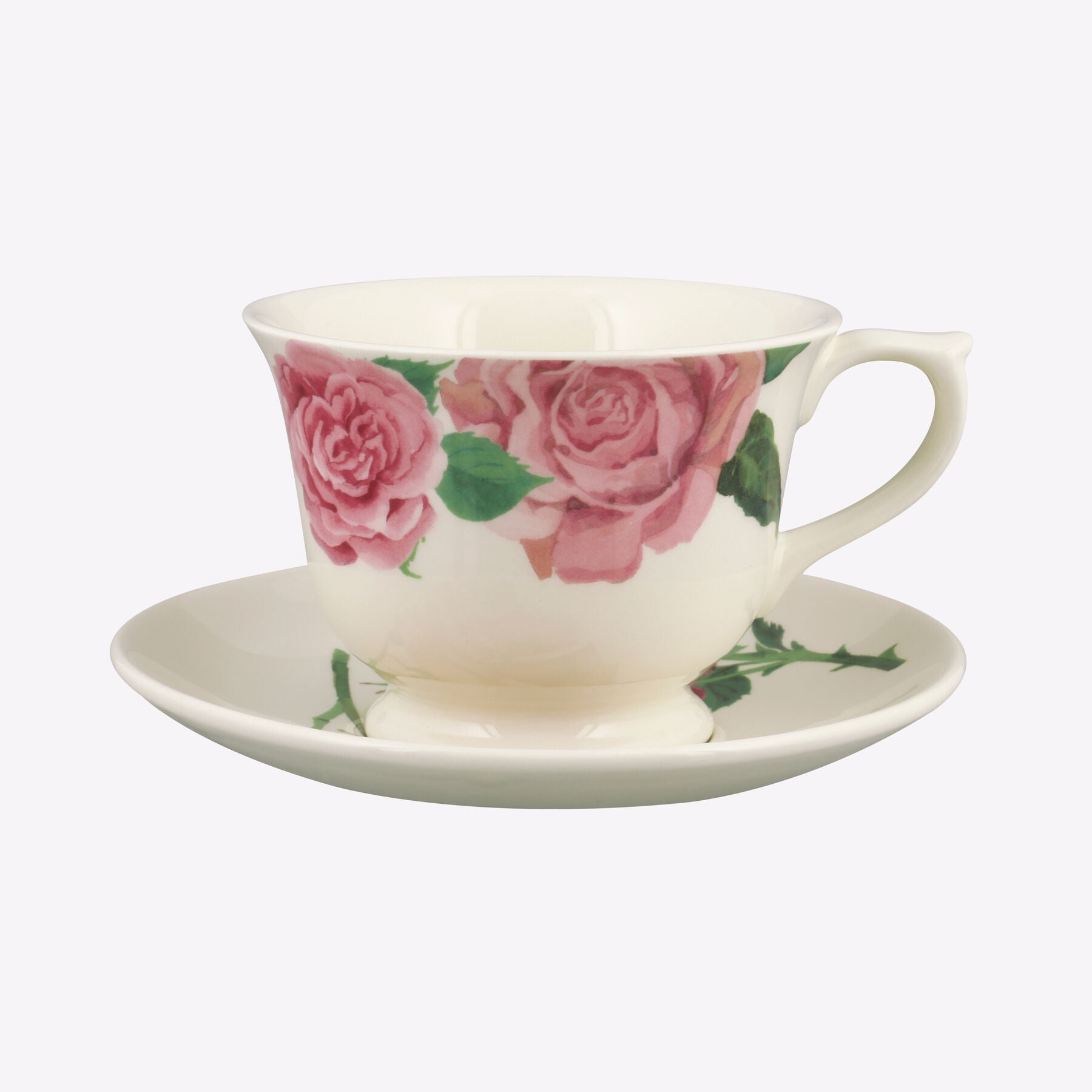 Emma Bridgewater Roses All My Life Large Teacup & Saucer - British Isles