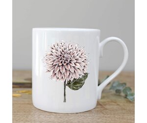 Toasted Crumpet Dahlia Mug in a Gift Box - British Isles