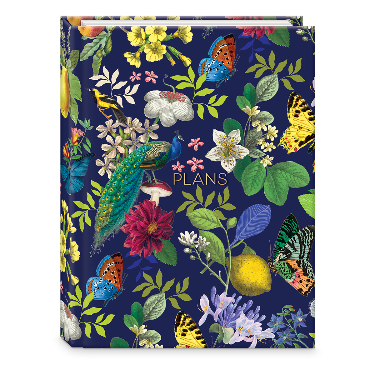 Punch Studio Vintage Floral Undated Daily Planner - British Isles