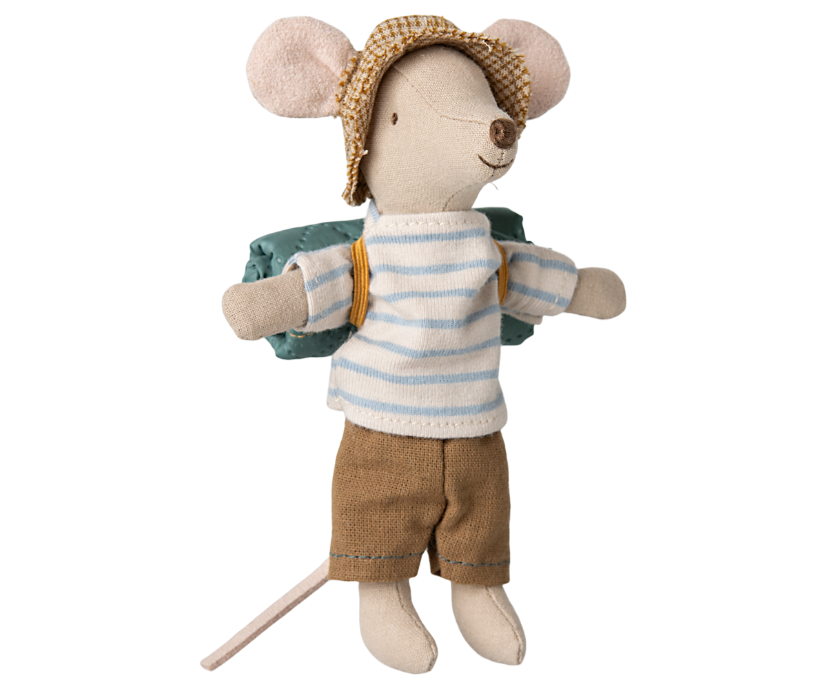 Maileg Hiker mouse, Big brother - Stripes - British Isles