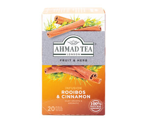 Ahmad Tea Rooibos and Cinnamon Infusion 20s - British Isles