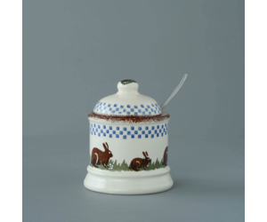 Brixton Rabbits Jam Pot 10cm - British Isles