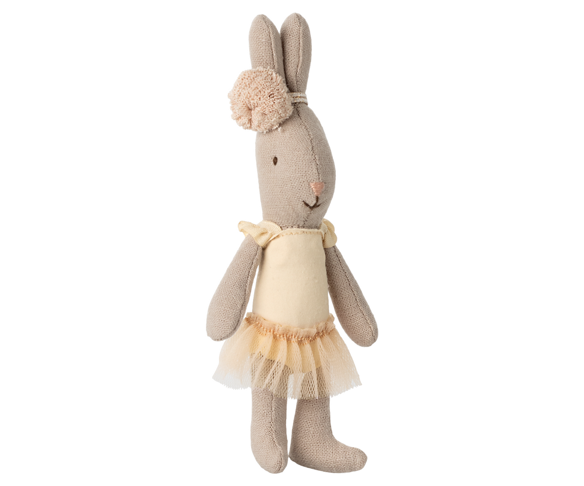 Maileg Rabbit, Micro - Ballet Suit & Skirt Cream - British Isles