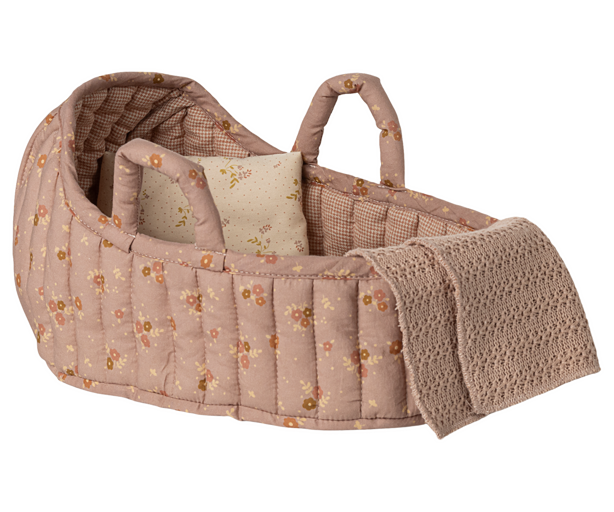 Maileg Carry Cot, Large - Rose - British Isles